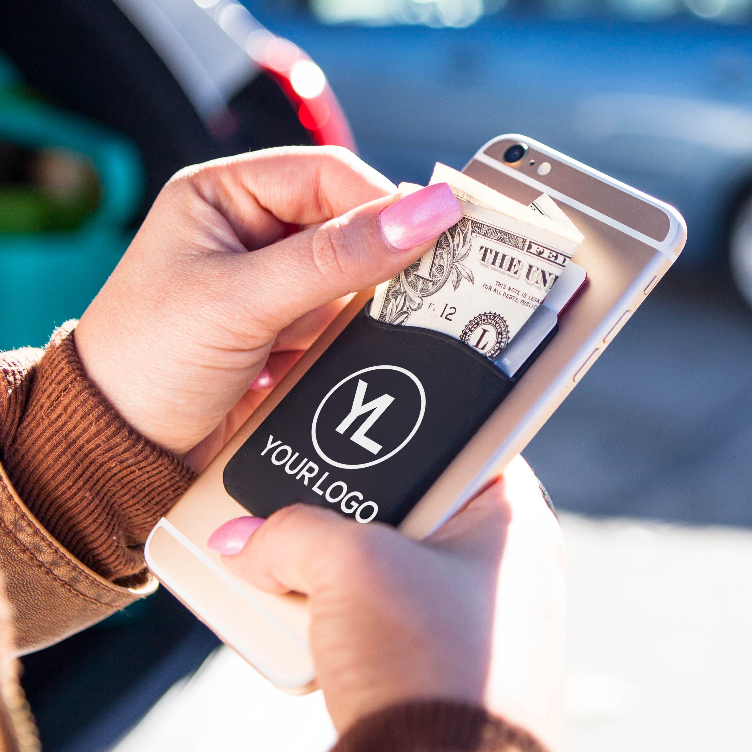 Custom Phone Wallet, Promotional items Custom logo phone Card Holder