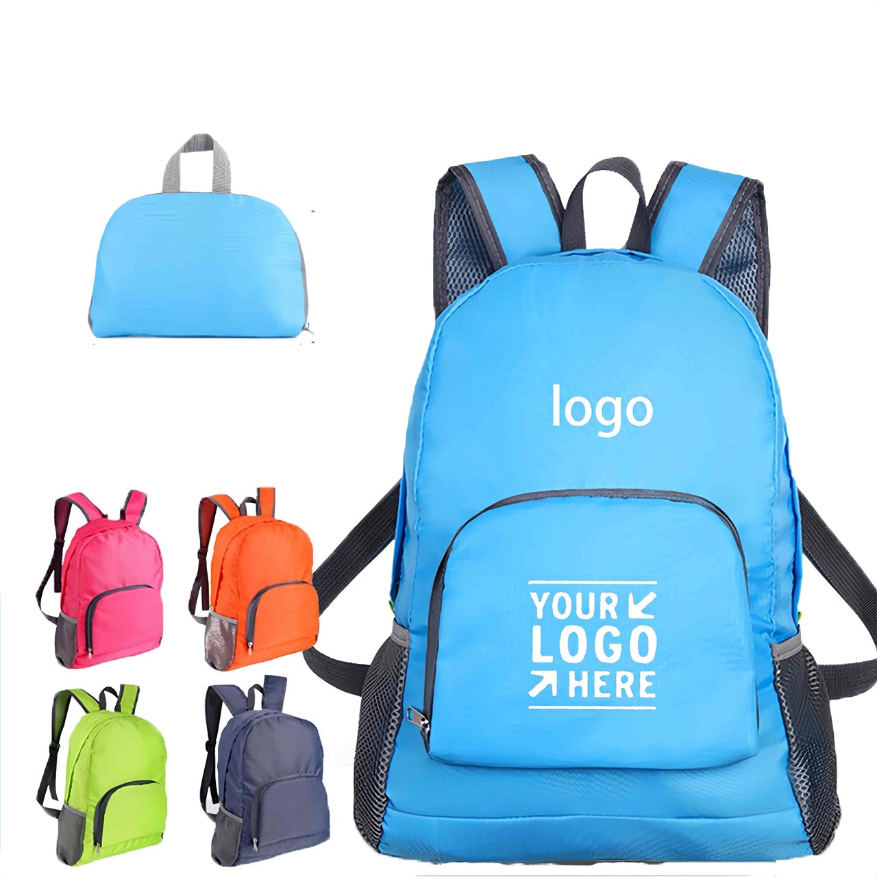 Custom Lightweight Foldable Backpack Ultralight Folding Travel Daypack ...