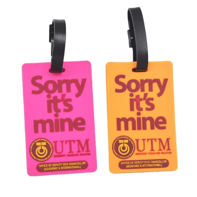 Luggage Keychains Tag Wholesale Hot-Selling PVC Luggage Soft Plastic L