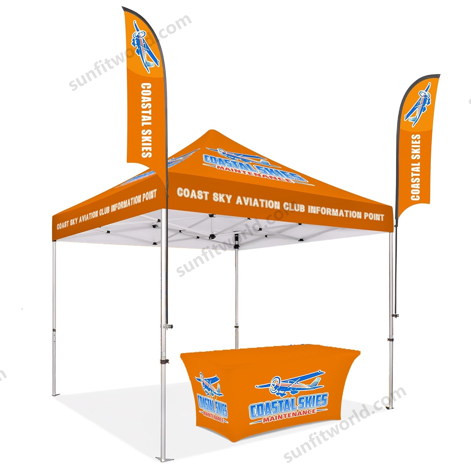 Custom Canopy Tent With Flags