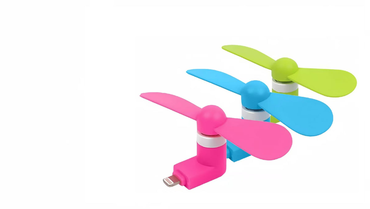 Custom 2 in 1 Portable Fan For Iphone & Micro USB