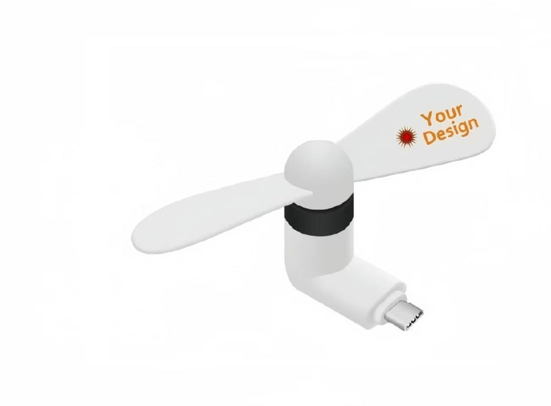 Custom 2 in 1 Portable Fan For Iphone & Micro USB