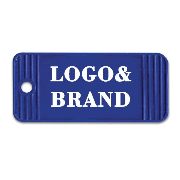 Promotional custom Key Tag for hotel Soft plastic Rectangle keychain